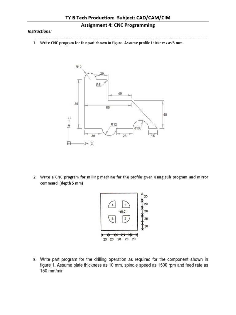 Assignment 4 CAD - CAM | PDF
