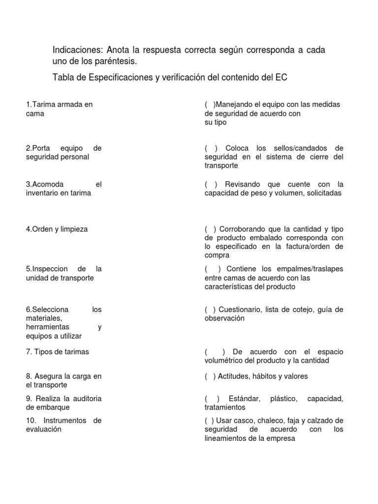 Preguntas Tabla Esp Nom-012 | PDF | Camión | Remolque (Vehículo)