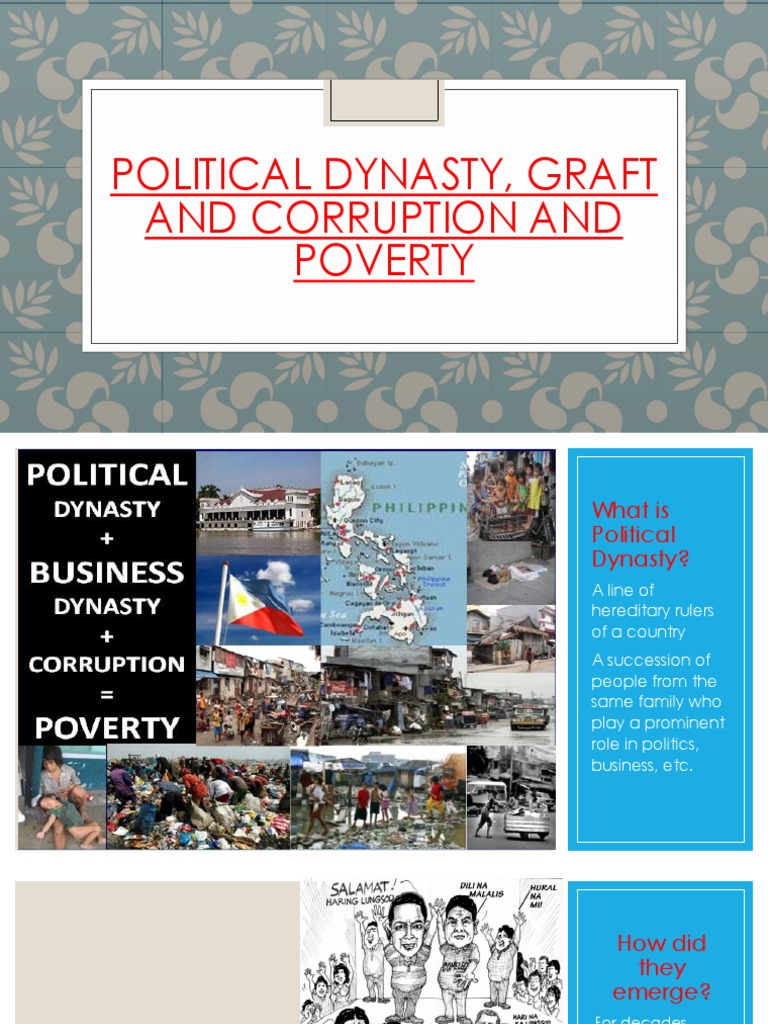 Political Dynasty, Graft and Corruption and Poverty | PDF | Philippines ...