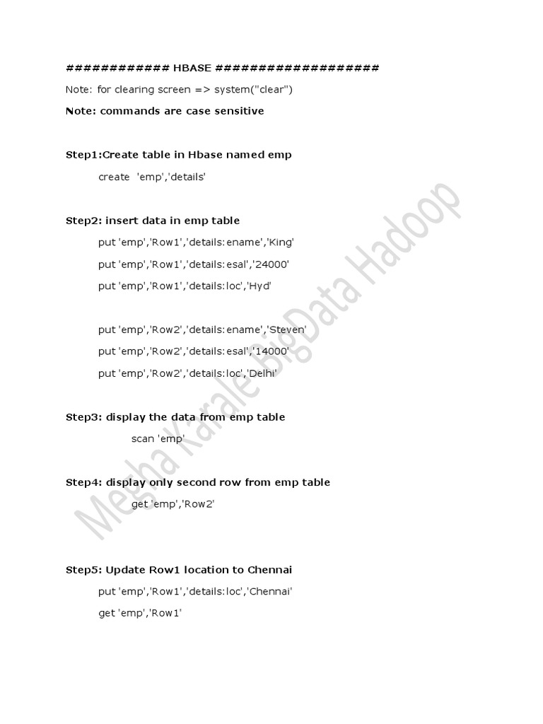 Hbase PDF | PDF | Apache Hadoop | Table (Database)