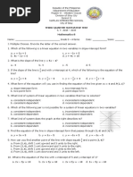 Math 8-1st Quarter Final Exam With TOS and Answer Key | PDF | Factorization | Polynomial