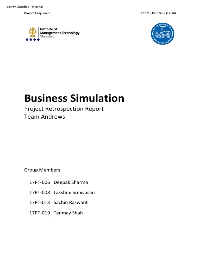 Final Group Project - Business Simulation | PDF | Labour Economics ...