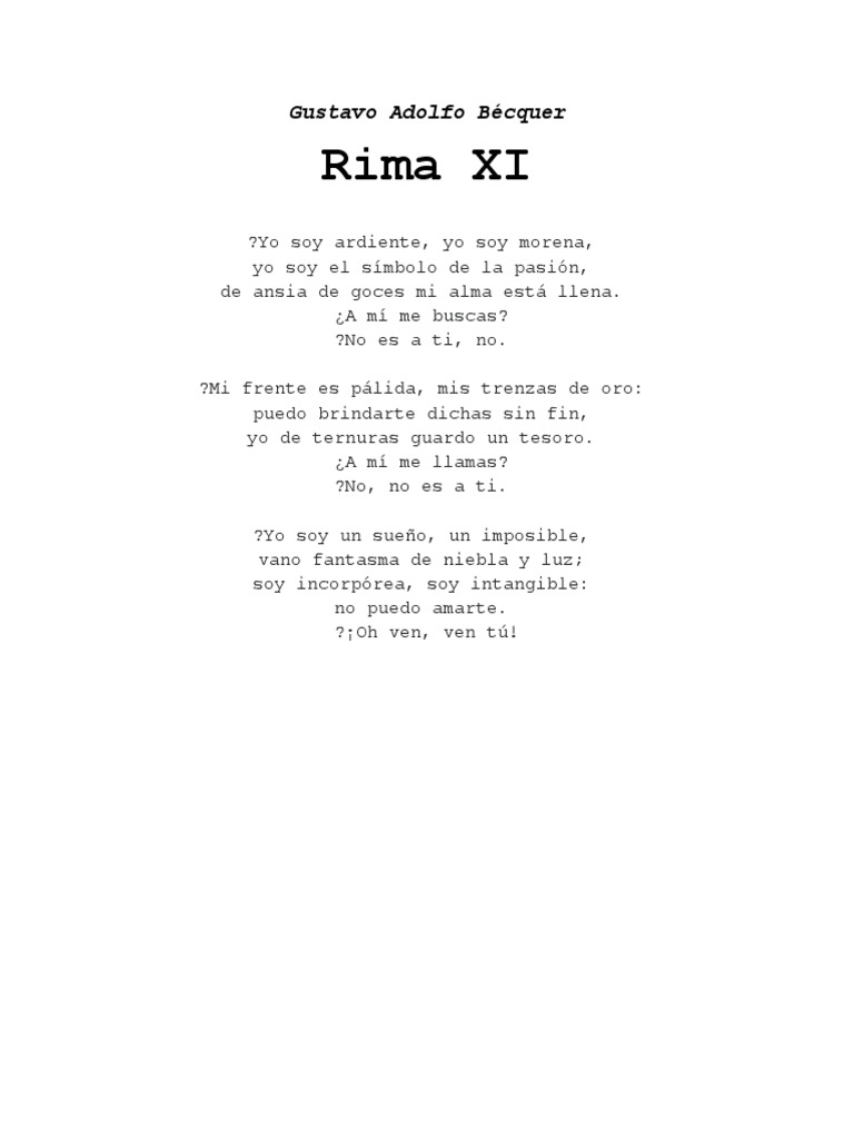 Gustavo Adolfo Bécquer - Rima XI.docx