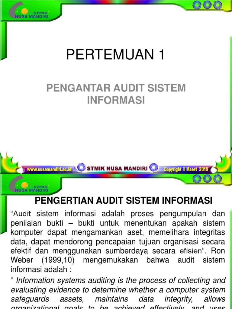 Audit Sistem Informasi PDF | PDF