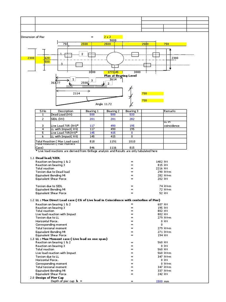 Plan at Bearing Level | PDF | Bending | Classical Mechanics