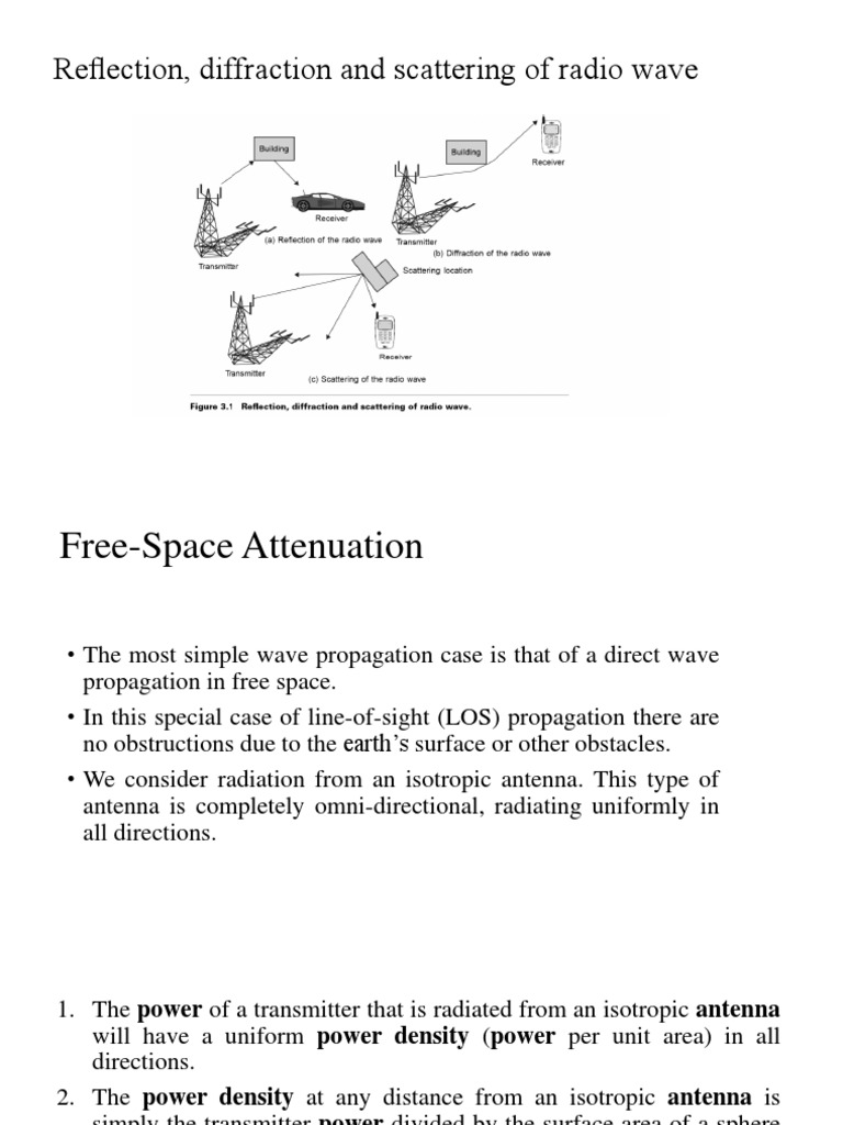 Two Ray Path Loss Model | PDF | Radio Propagation | Antenna (Radio)