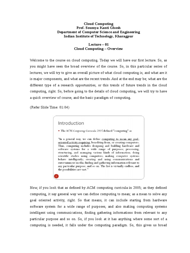 Lec 1 Pdf Cloud Computing Distributed Computing 5757