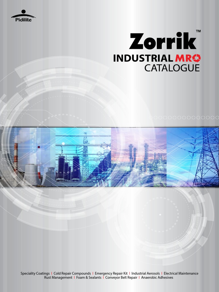 Pidilite Zorrik Product Catalogue - 2017 | PDF | Epoxy | Composite Material