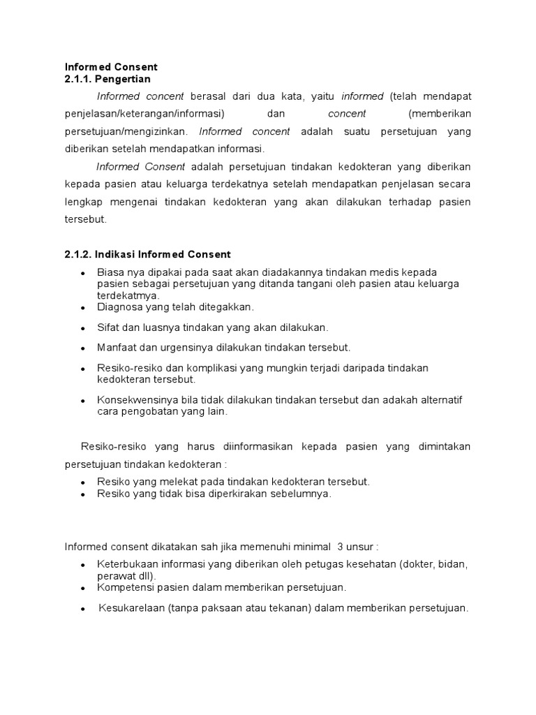 Informed Consent Dan Choice | PDF