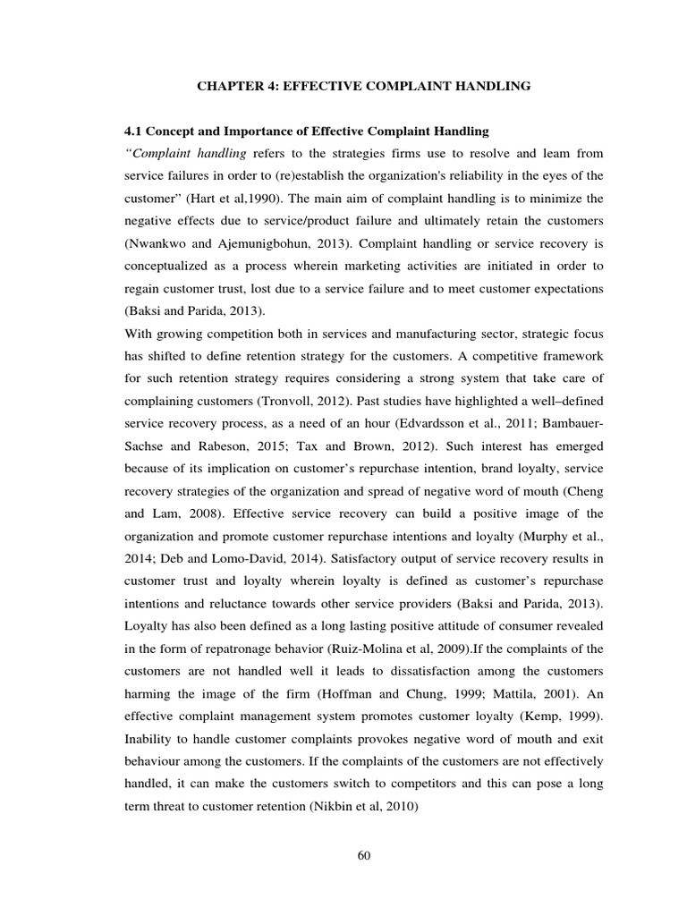 Effective Complaint Handling | PDF | Business | Marketing