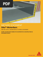 Sika Waterbar® FB-125 Overview | PDF | Concrete | Industrial Processes