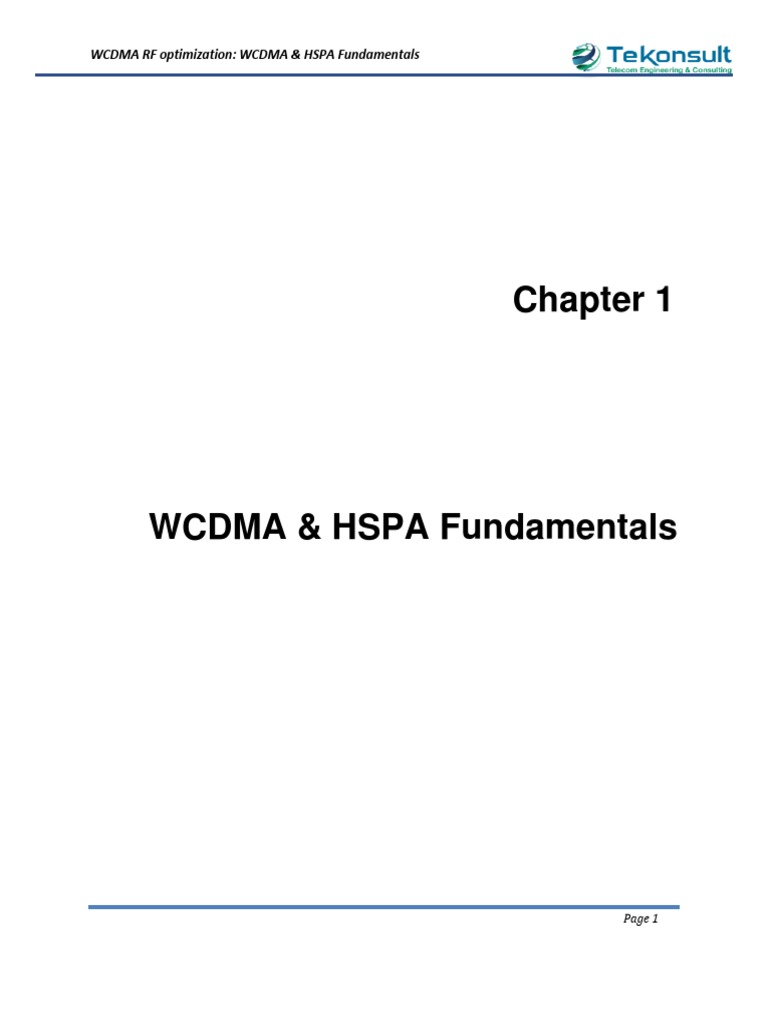 01 WCDMA & HSPA Fundamentals PDF | PDF | High Speed Packet Access ...
