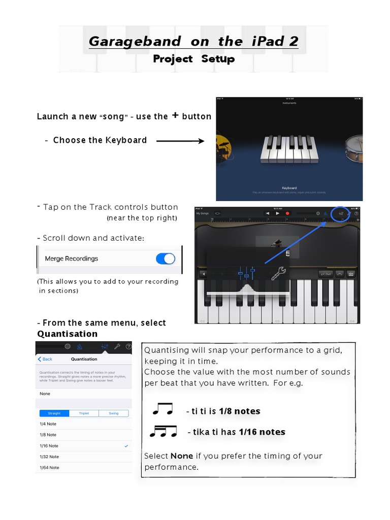 Garageband On The Ipad Setup | PDF