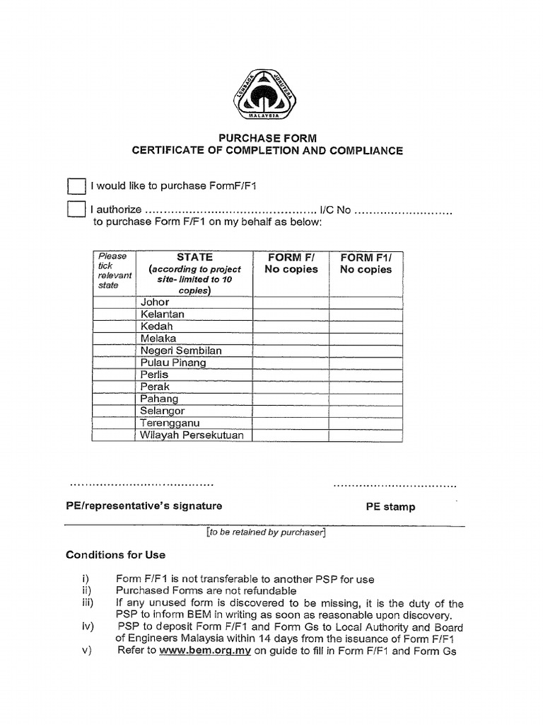 Borang F-Purchase+form+ccc PDF | PDF