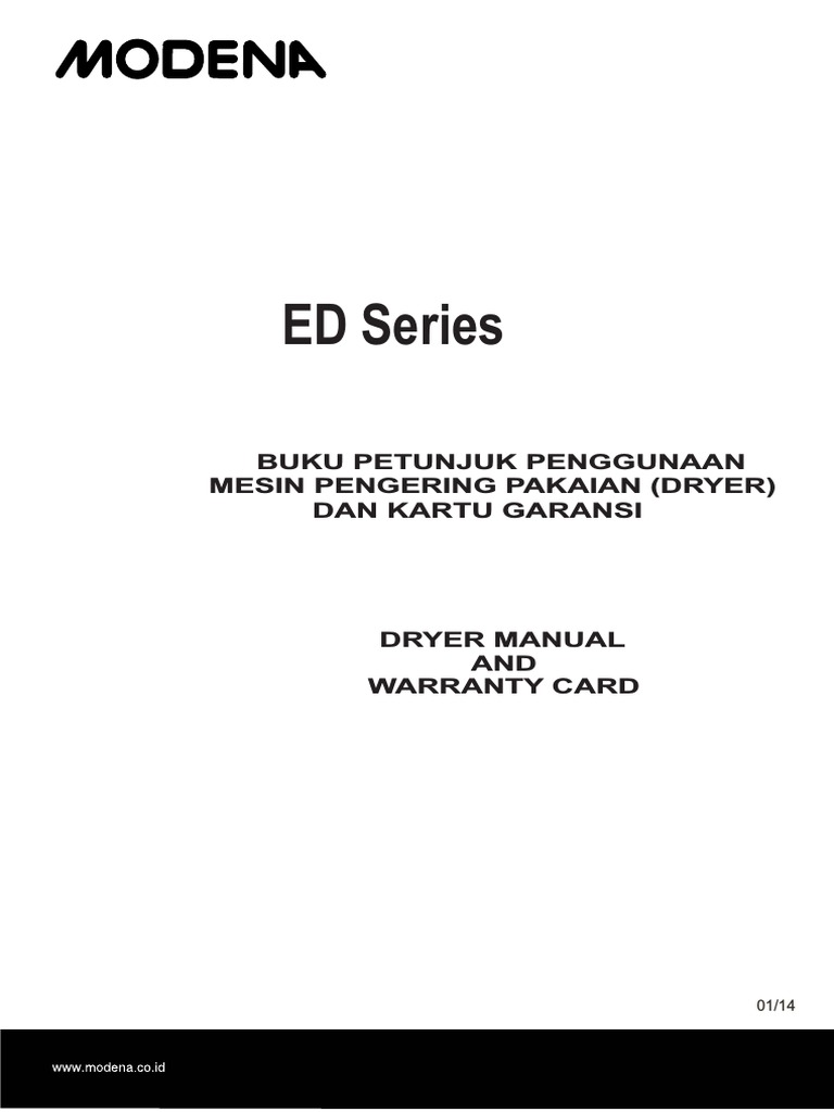 Manual Modena Ed 850 | PDF