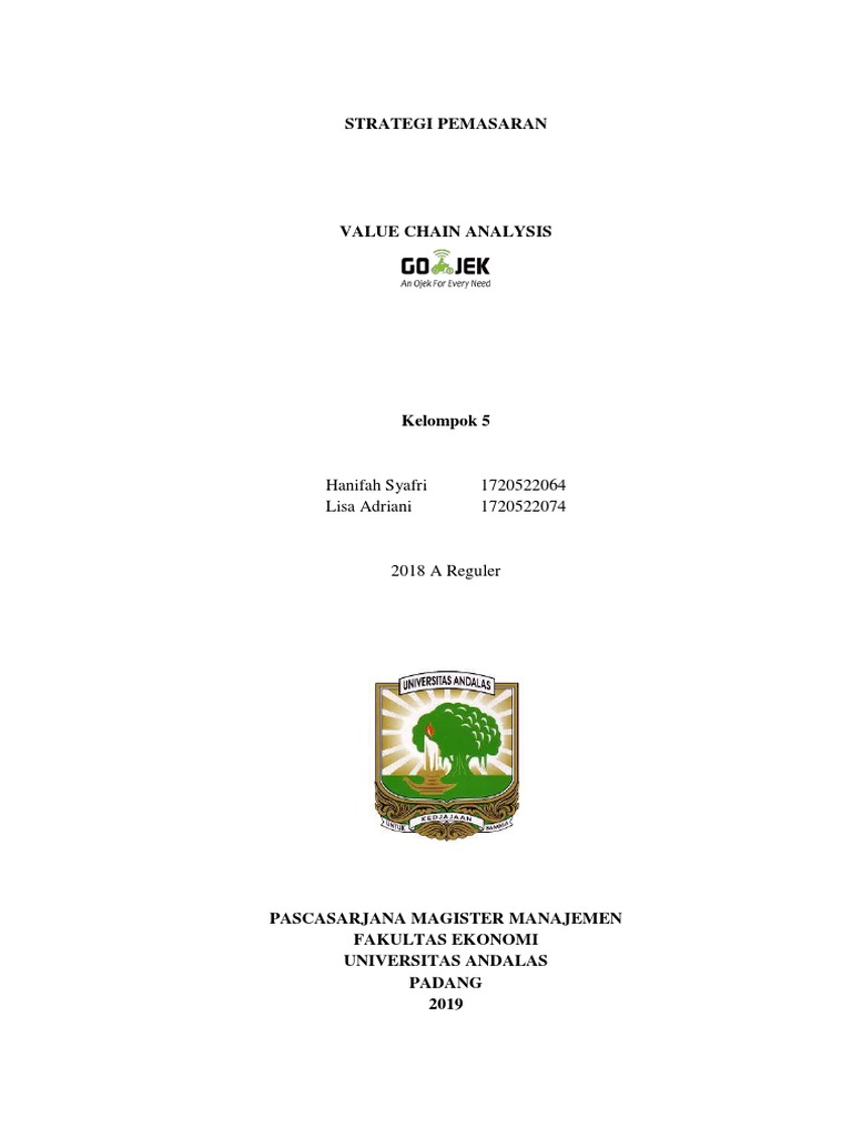 Analisis Value Chain GOJEK Indonesia | PDF