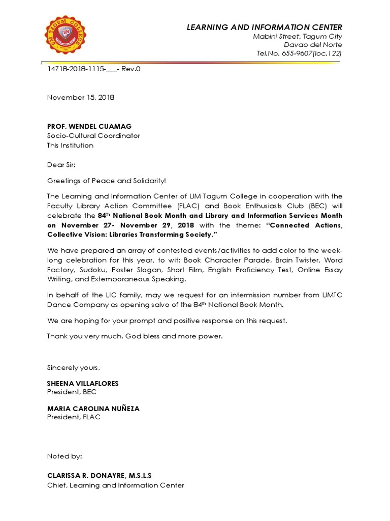 Lic Communication Letter | PDF