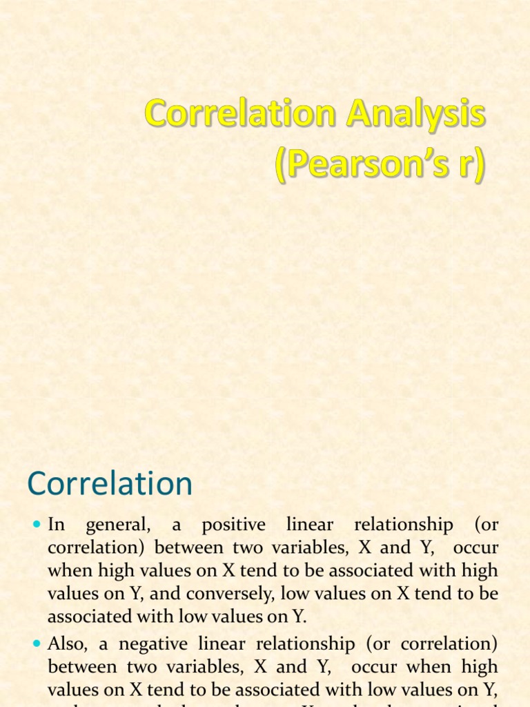Pearson Correlation Analysis | PDF | Correlation And Dependence ...