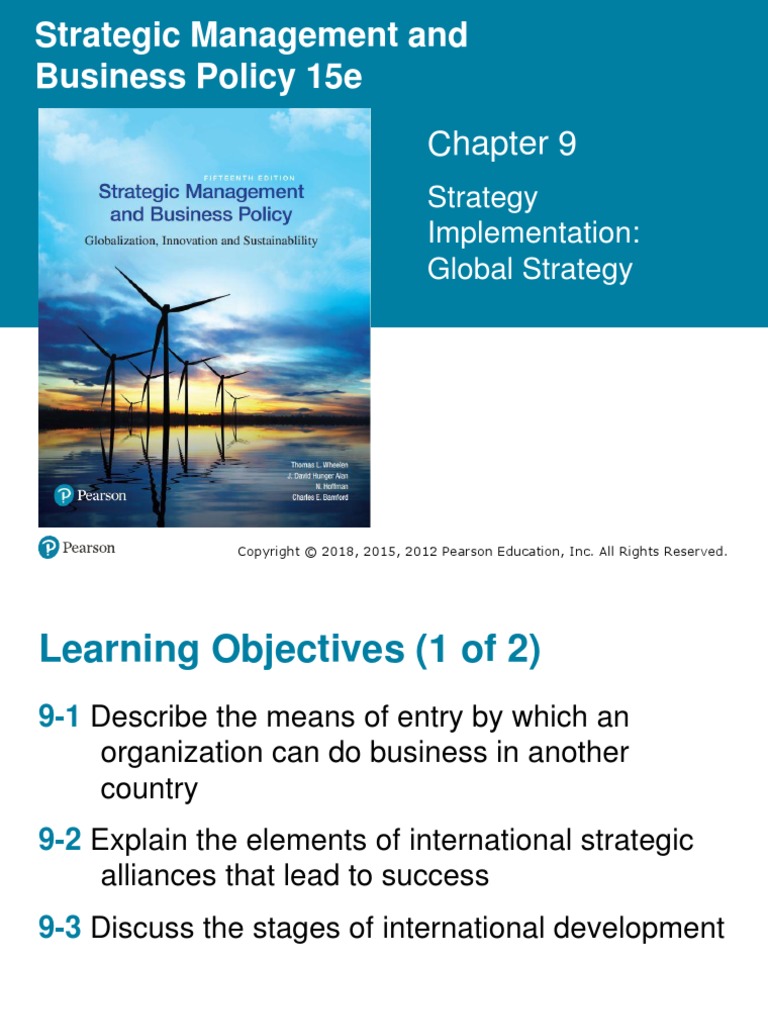 Strategic Management and Business Policy 15e: Strategy Implementation: Global Strategy | PDF ...
