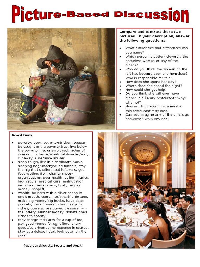 Compare and Contrast These Two Pictures. in Your Description, Answer ...