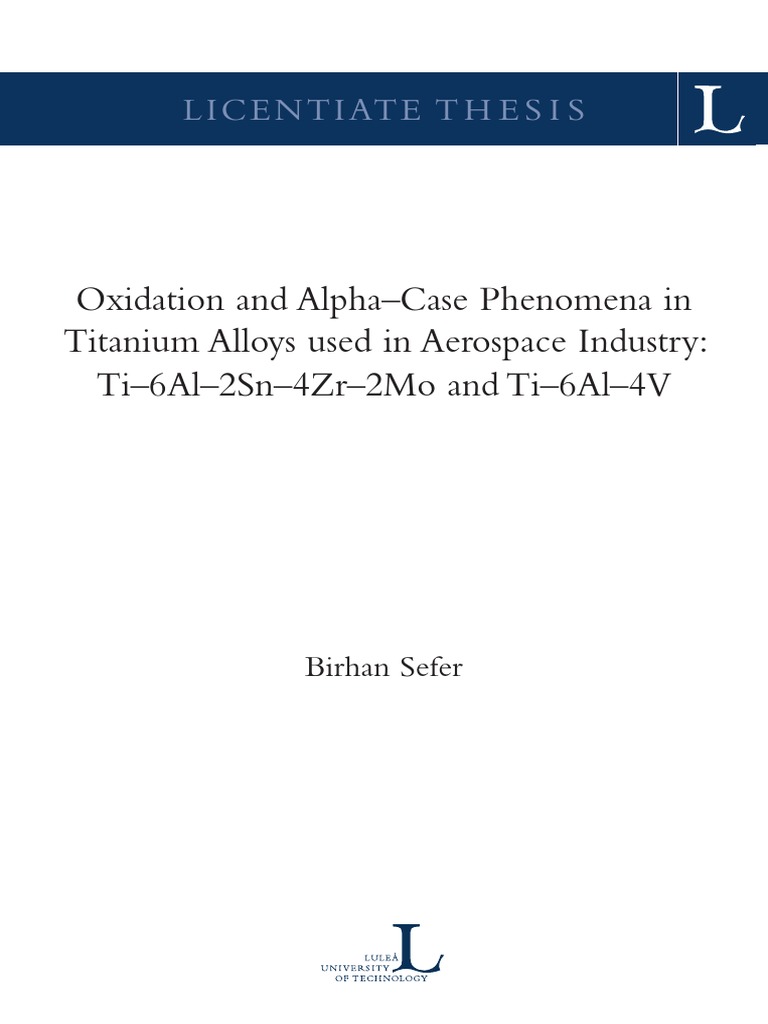 Alpha Case in Titanium PDF | PDF | Titanium | Annealing (Metallurgy)
