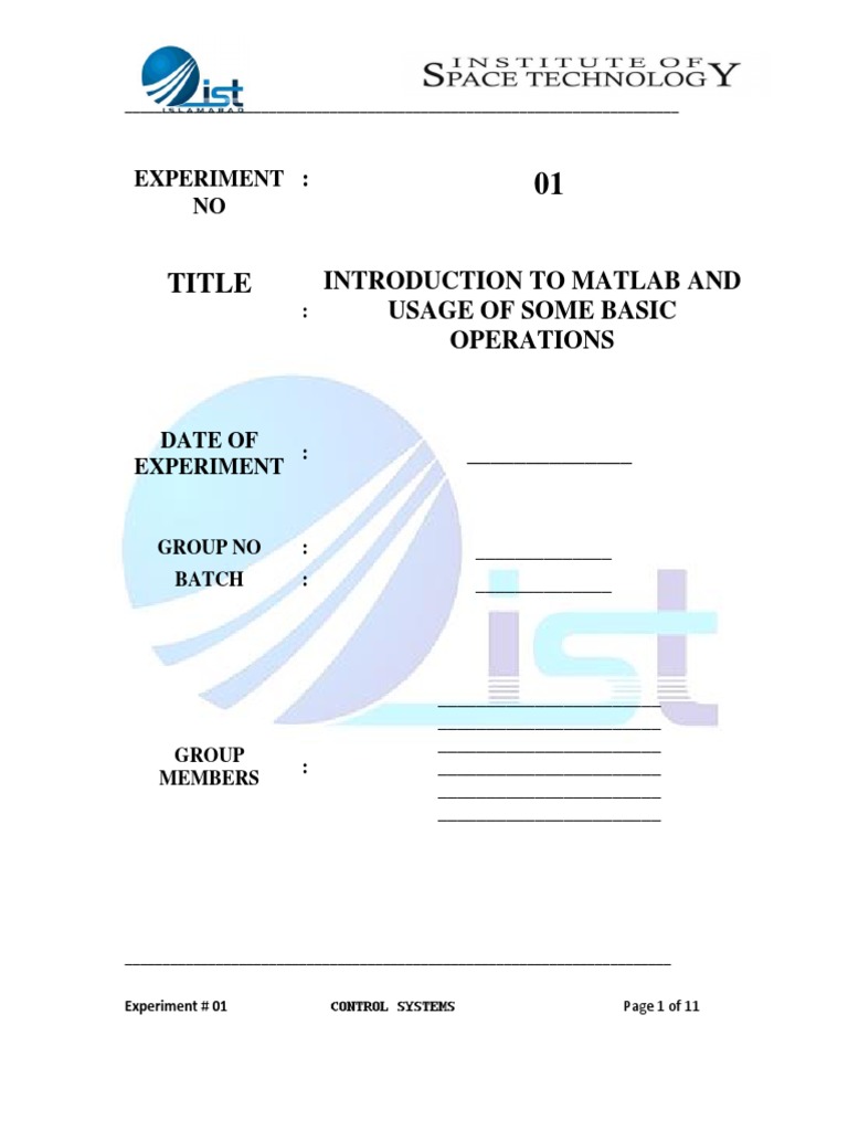 1-Intro To Matlab | PDF | Matlab | Visualization (Graphics)