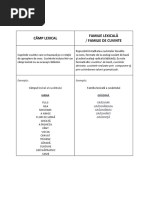 Familia Lexicala, Campul Lexical | PDF