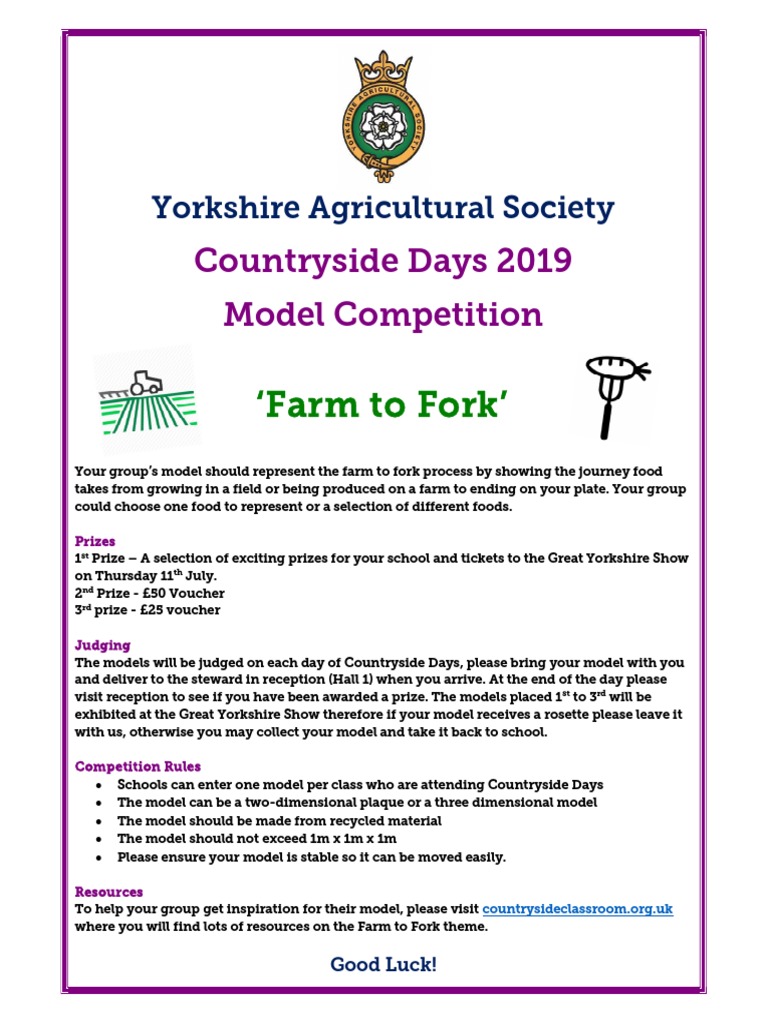 Farm To Fork Model Competition | PDF