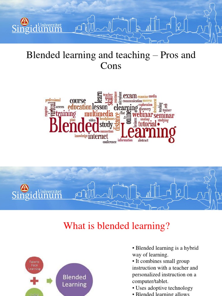 Pros and Cons of Blended Learning | PDF | Behaviorism | Teachers