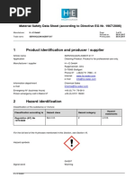 Bitzer BSE 170 Oil Safety Data Sheet | PDF | Combustion | Toxicity