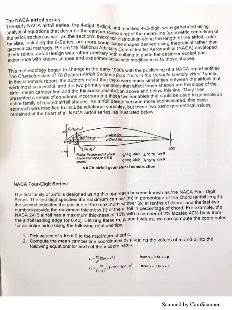 Naca Airfoil | PDF