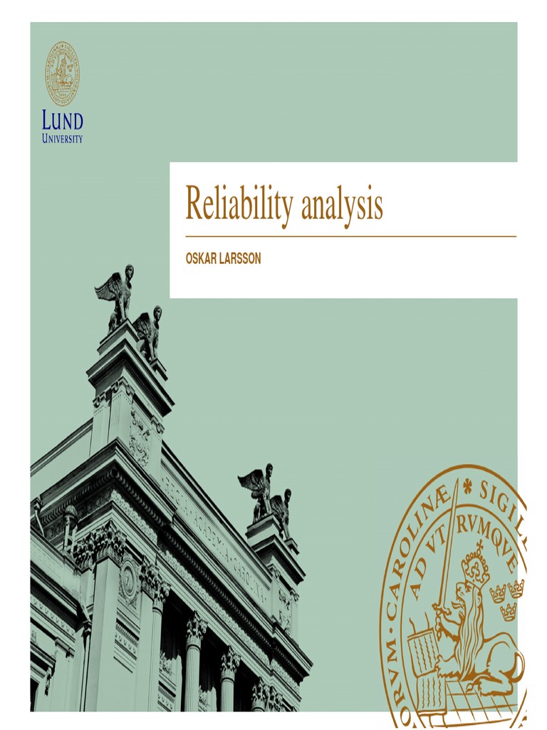 Reliability Analysis: Oskar Larsson | PDF | Reliability Engineering | Uncertainty