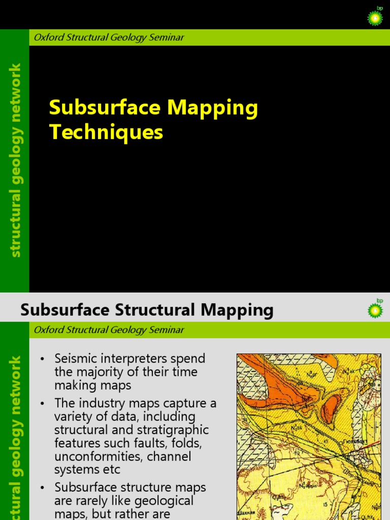 Subsurface Mapping Techniques Overview | PDF | Structural Geology | Geology
