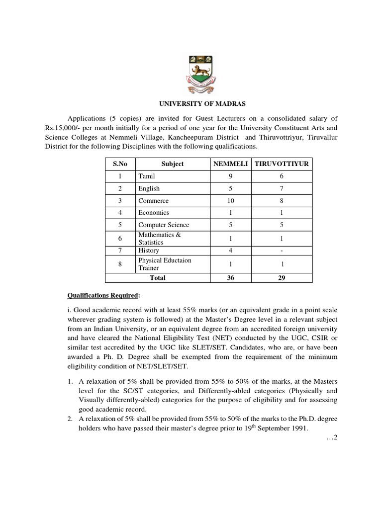 Guest Lecturer Advertisement 2019 20 - 20190506092425 - 27053 | PDF ...