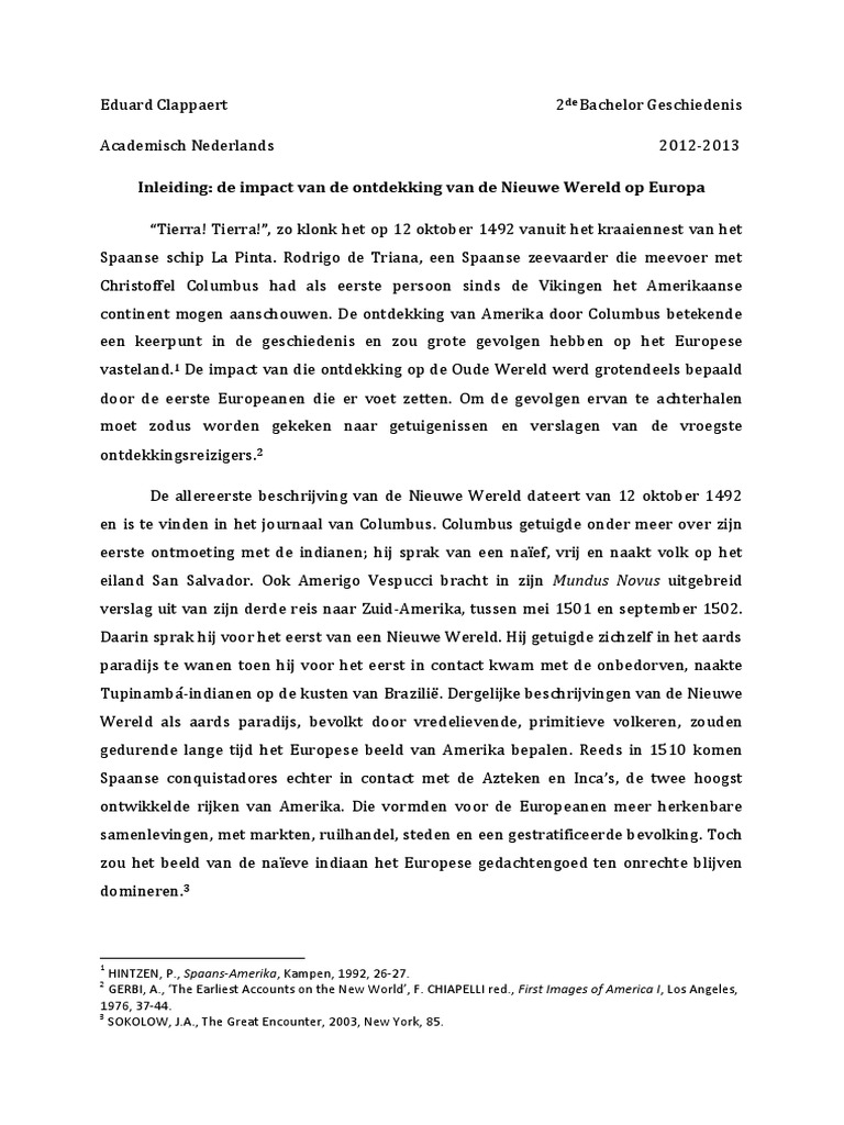 Voorbeeld Goede Inleiding | PDF