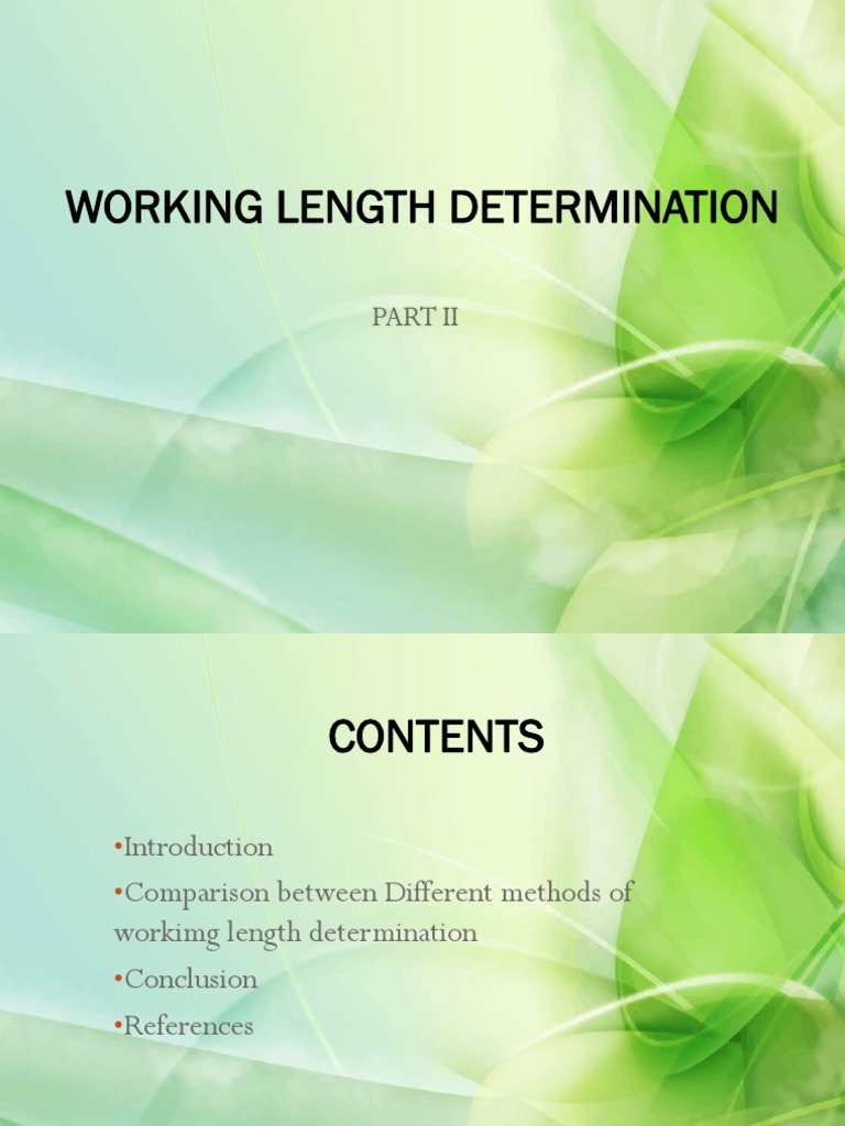 Accuracy Of Different Methods Of Working Length Determination In Endodontics A Review Of
