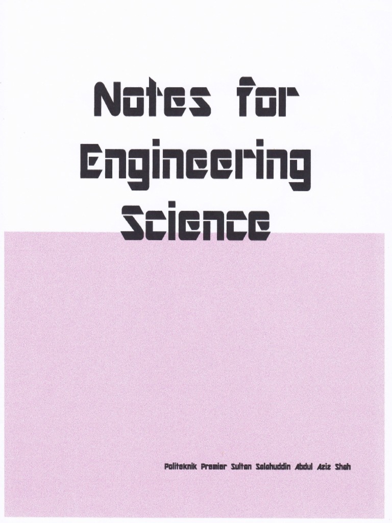 Notes For Engineering Science Sem 1 PDF | PDF | Scientific Observation ...