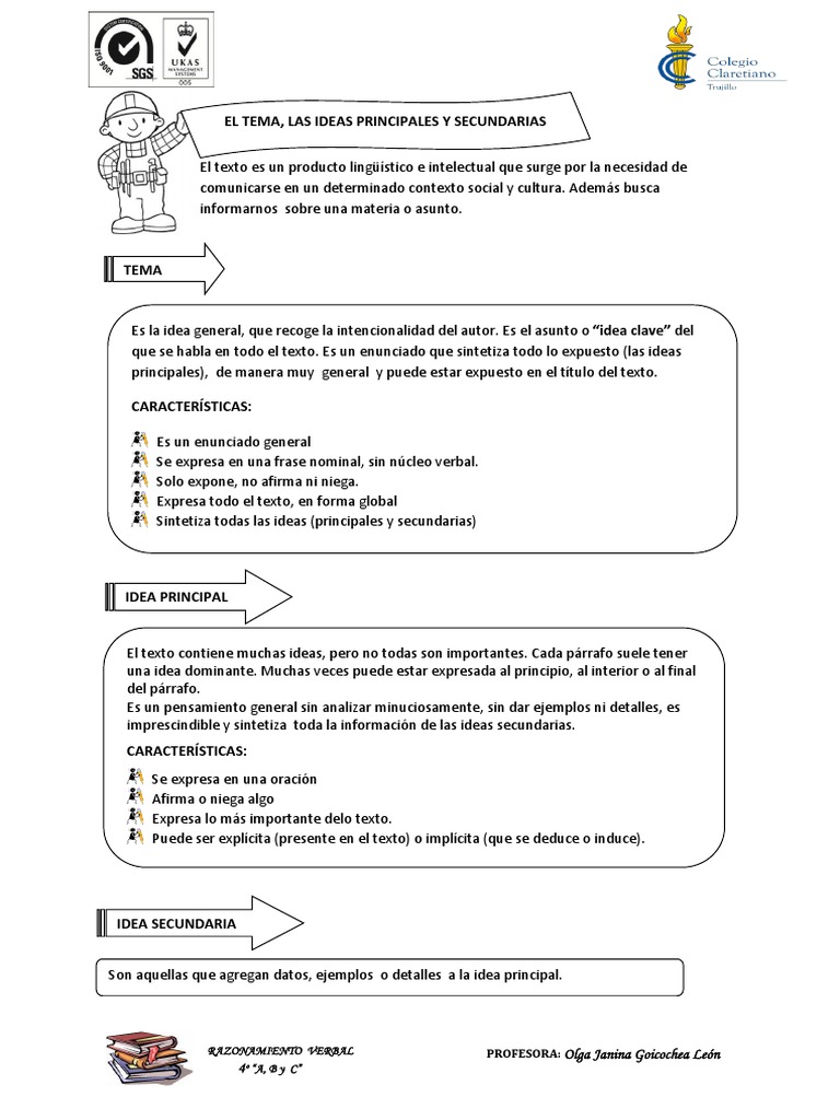 El Tema Idea Principal y Secundaria 150316215332 Conversion Gate01 ...