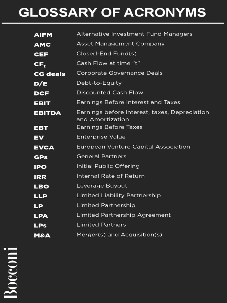Glossary of Acronyms | PDF