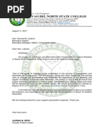 Bfar - Letter For Immersion | PDF