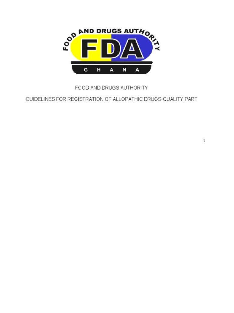 Fda Guidelines For Submission of PDS PDF | PDF | Food And Drug ...