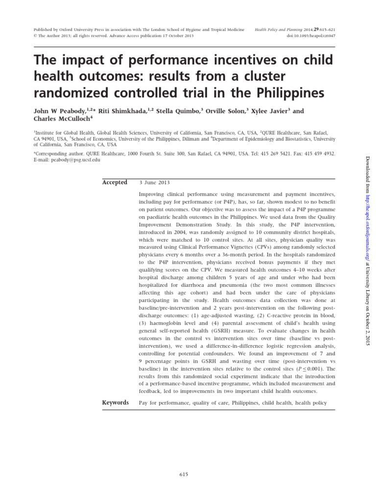 04 Health Policy Plan. 2014 Peabody 615 21 | PDF | Public Health ...