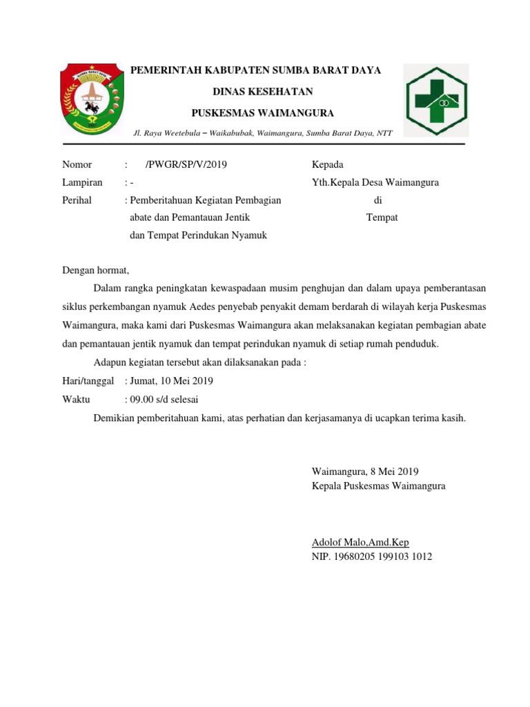 Pembagian Abate dan Pemantauan Nyamuk | PDF | Kesehatan Holistik