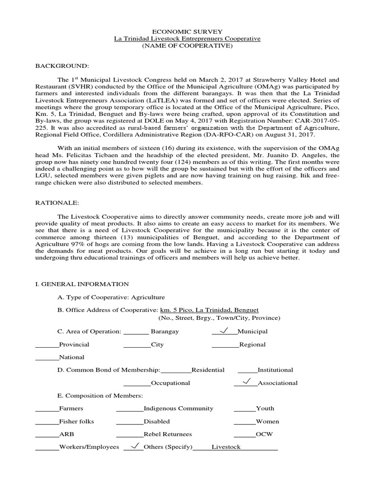 Economic Survey | PDF | Cooperative | Interest