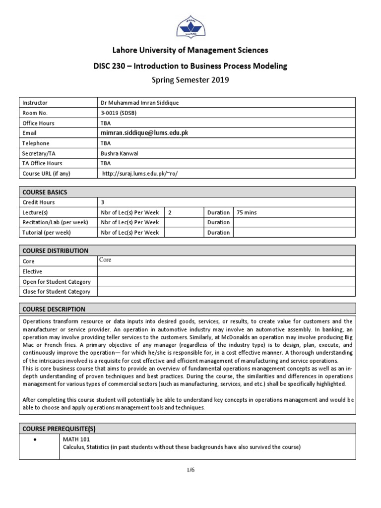Business Process Modeling Course Overview | PDF | Test (Assessment ...