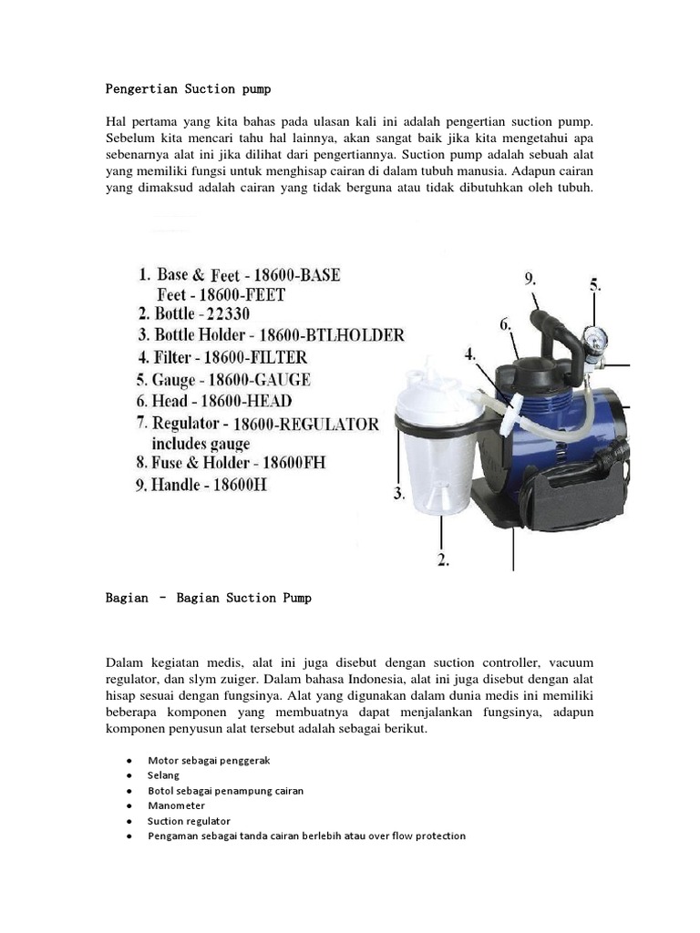 Pengertian dan Fungsi Suction Pump | PDF | Pengembangan Diri ...