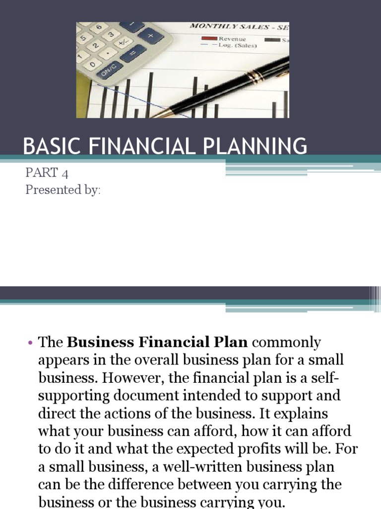 Basic Financial Planning Part 4 | PDF | Revenue | Balance Sheet