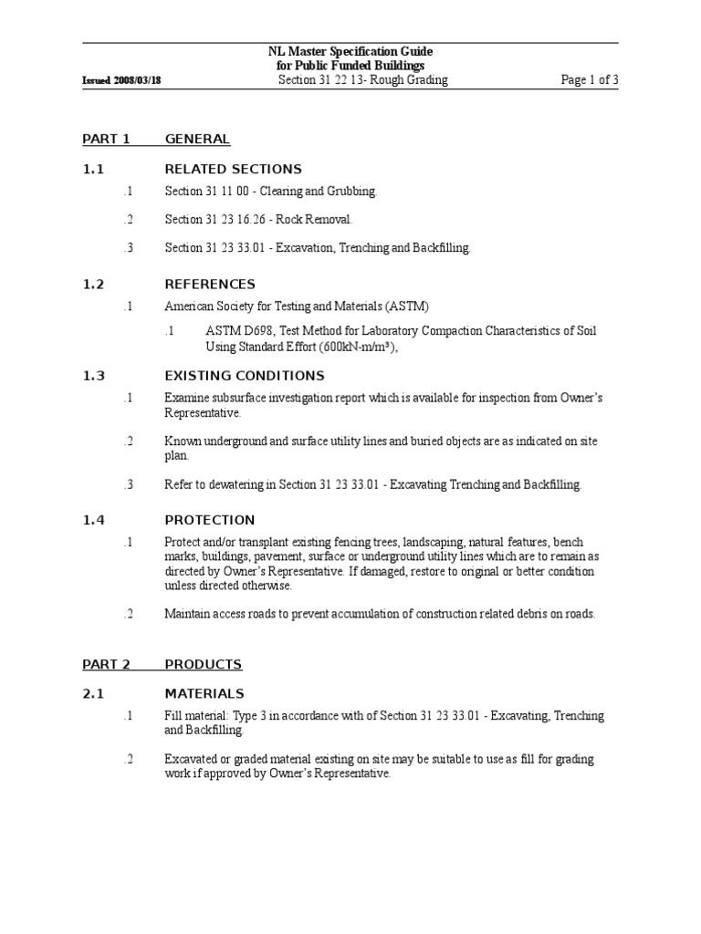 NL Master Specification Guide For Public Funded Buildings: Issued 2008 ...