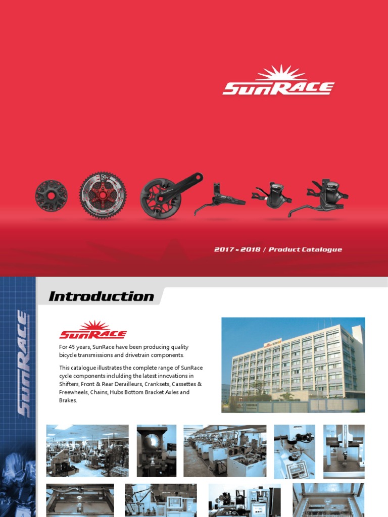 SunRace 2017-2018 Catalogue | PDF | Wheeled Vehicles | Human Powered ...