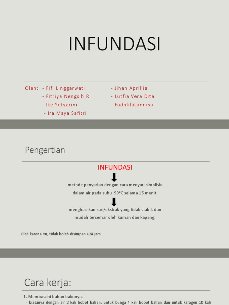INFUNDASI | PDF